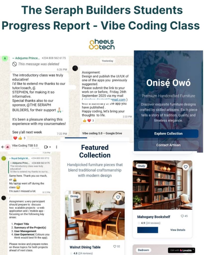 Heels and Tech Teams Up with The Seraph Builders and The Nuel Foundation to Empower 100 Students ...